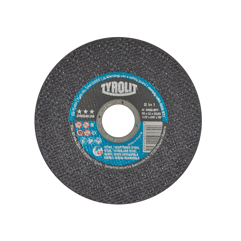 Tyrolit Disco de corte para metal e inoxidable 4 1/2" 4260 – OASA Norte ...